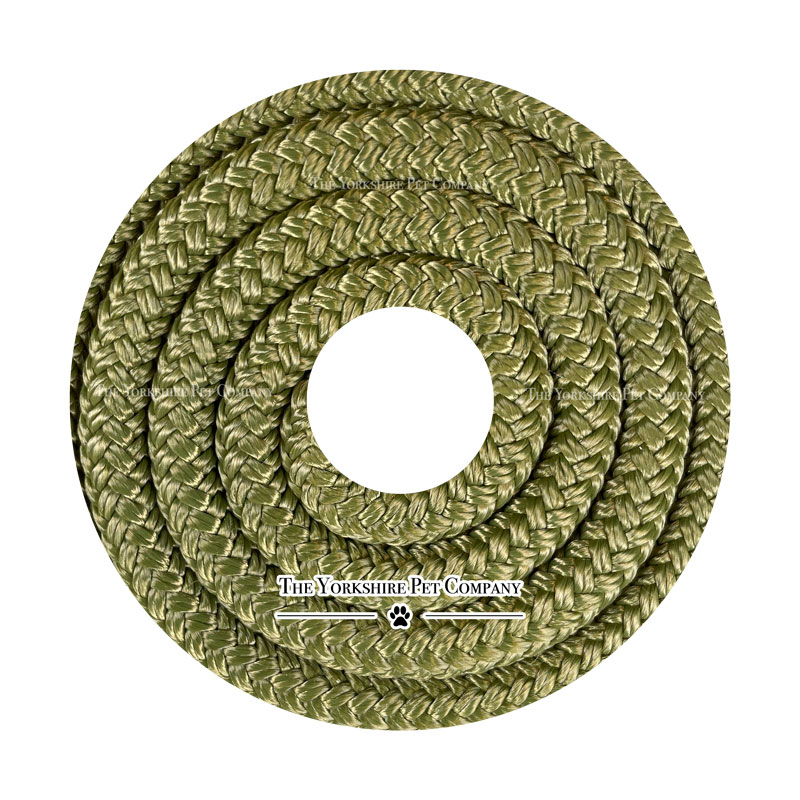 Army Green Yacht Rope Dog Lead - The Yorkshire Pet Company
