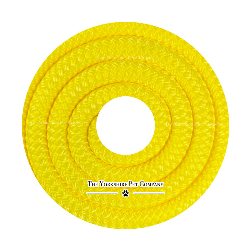 Neon Yellow Yacht Rope Dog Lead - The Yorkshire Pet Company